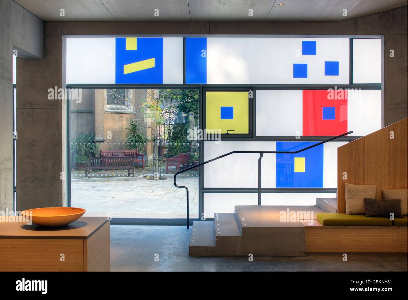 Window to courtyard area beyond. Maggies Centre, St Bartholomews ...