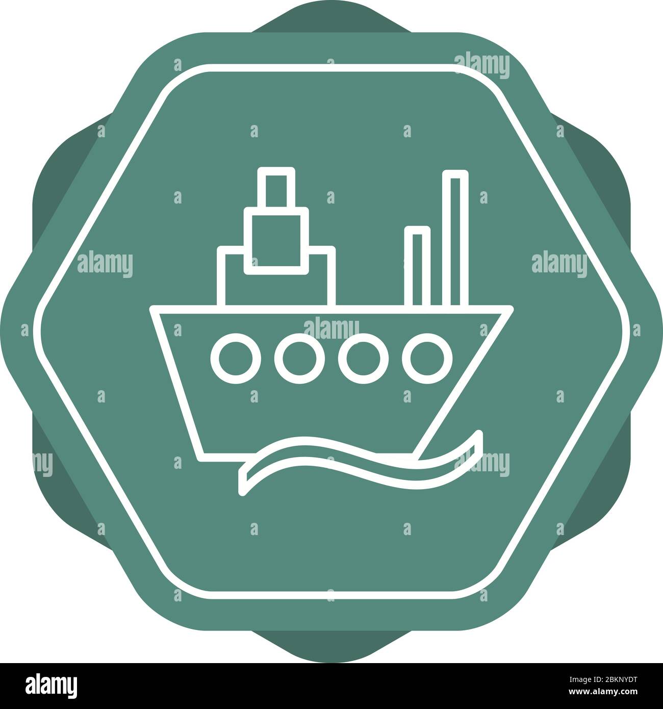 Beautiful Ship Vector line icon Stock Vector Image & Art - Alamy