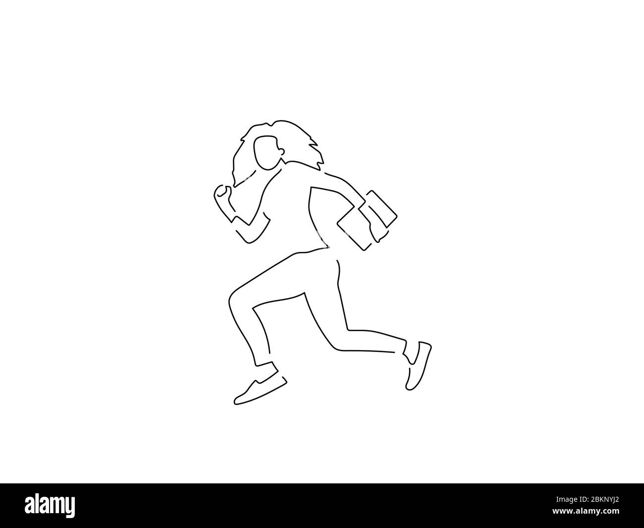 Full length people isolated line drawing, vector illustration design ...