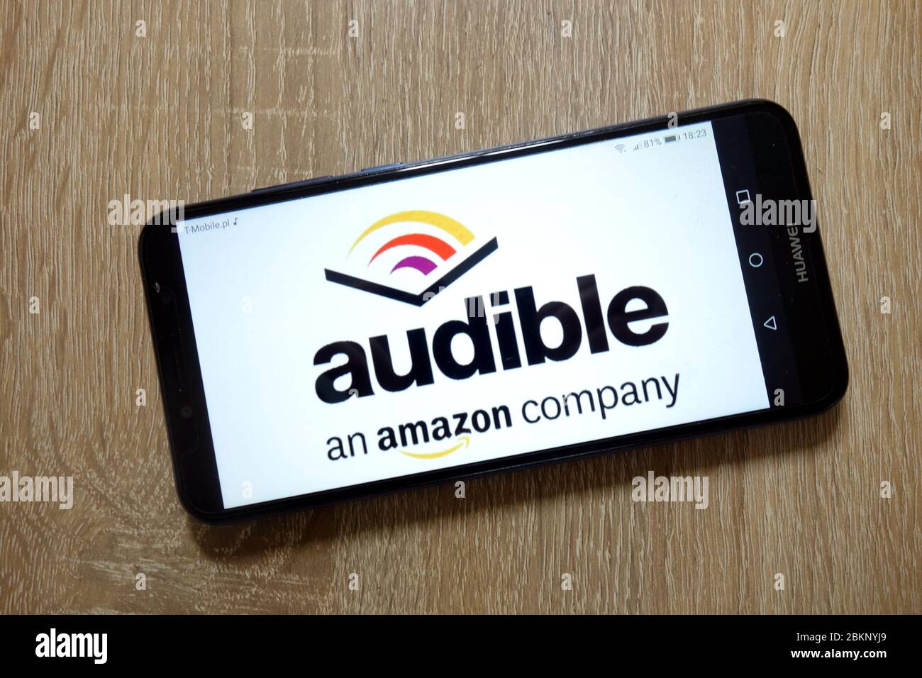Audible store logo displayed on smartphone Stock Photo - Alamy