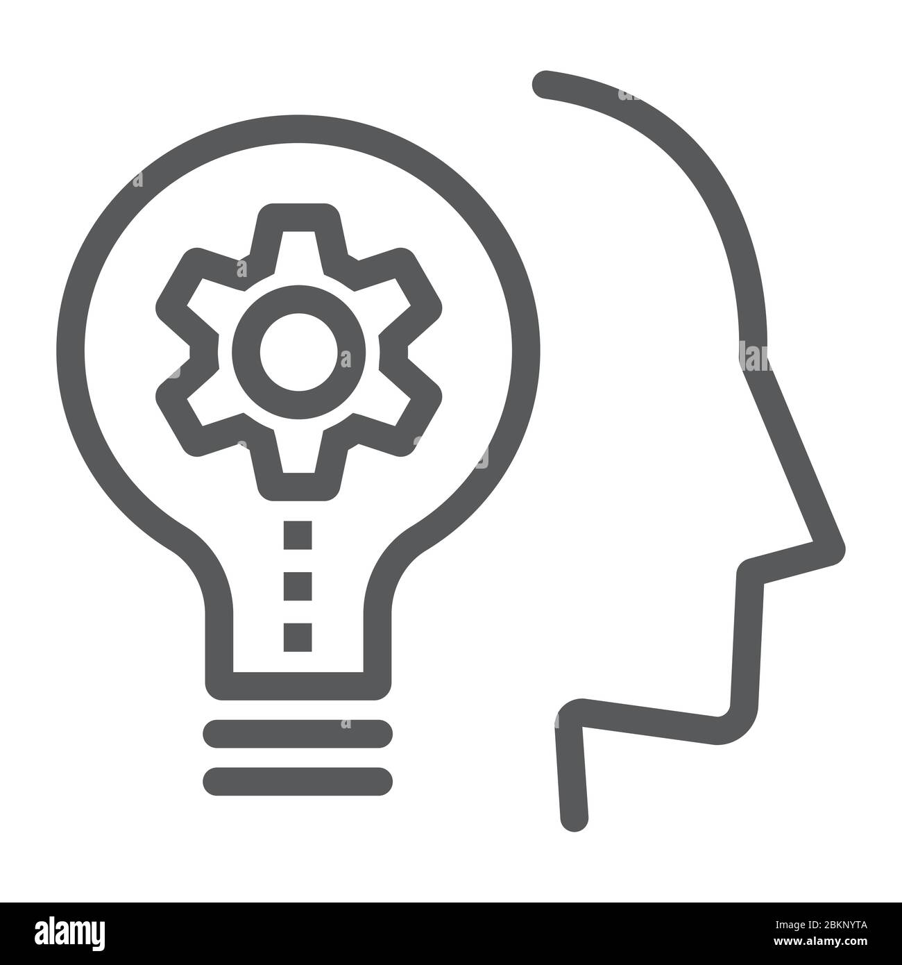 Skill Development line icon, education and school, idea sign vector ...