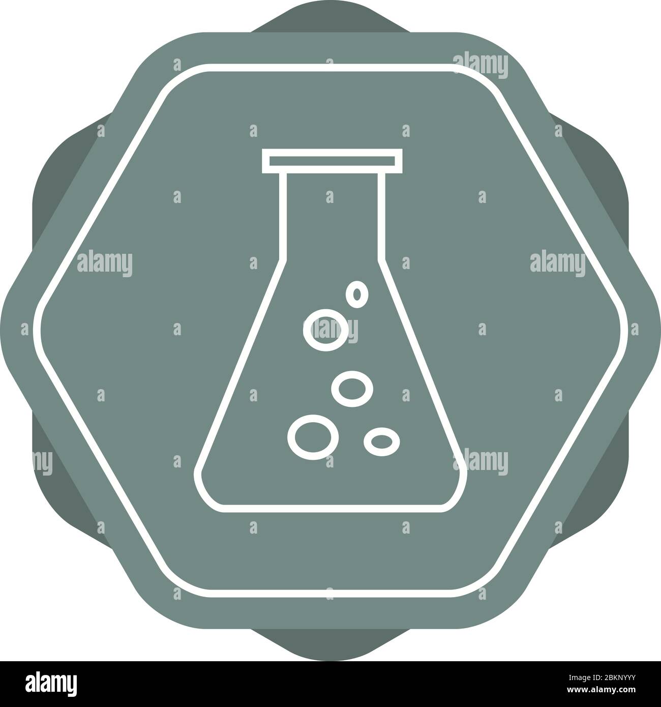 Beautiful flask vector line icon Stock Vector Image & Art - Alamy