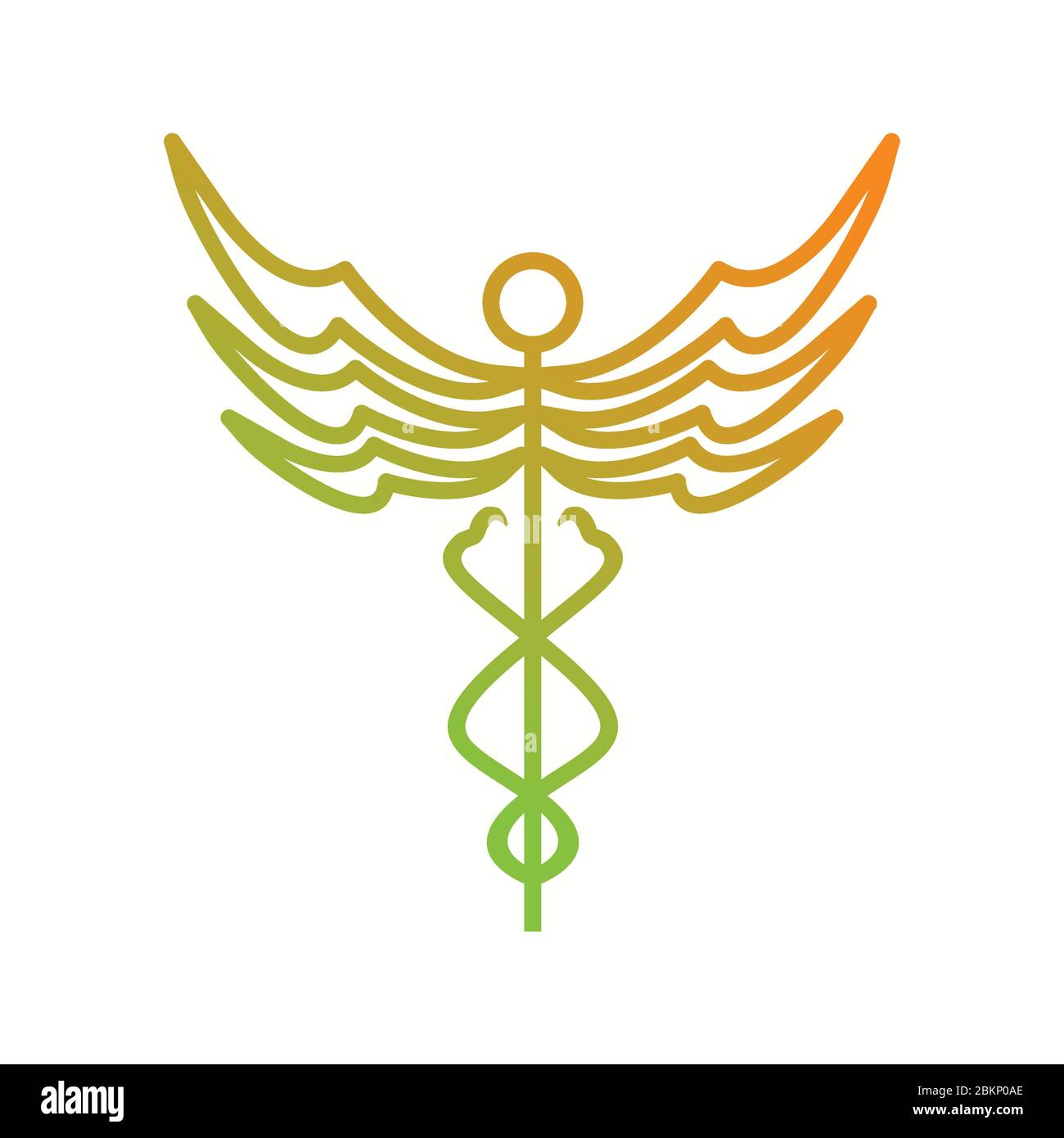 Beautiful caduceus vector line icon hi-res stock photography and images ...