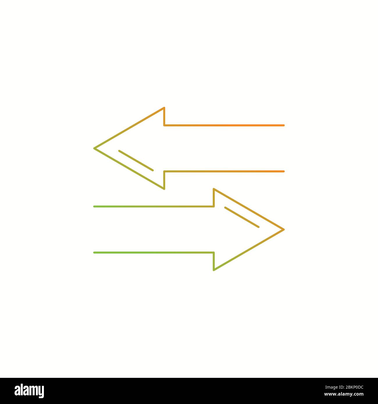 Left Right arrows line icon Stock Vector Image & Art - Alamy