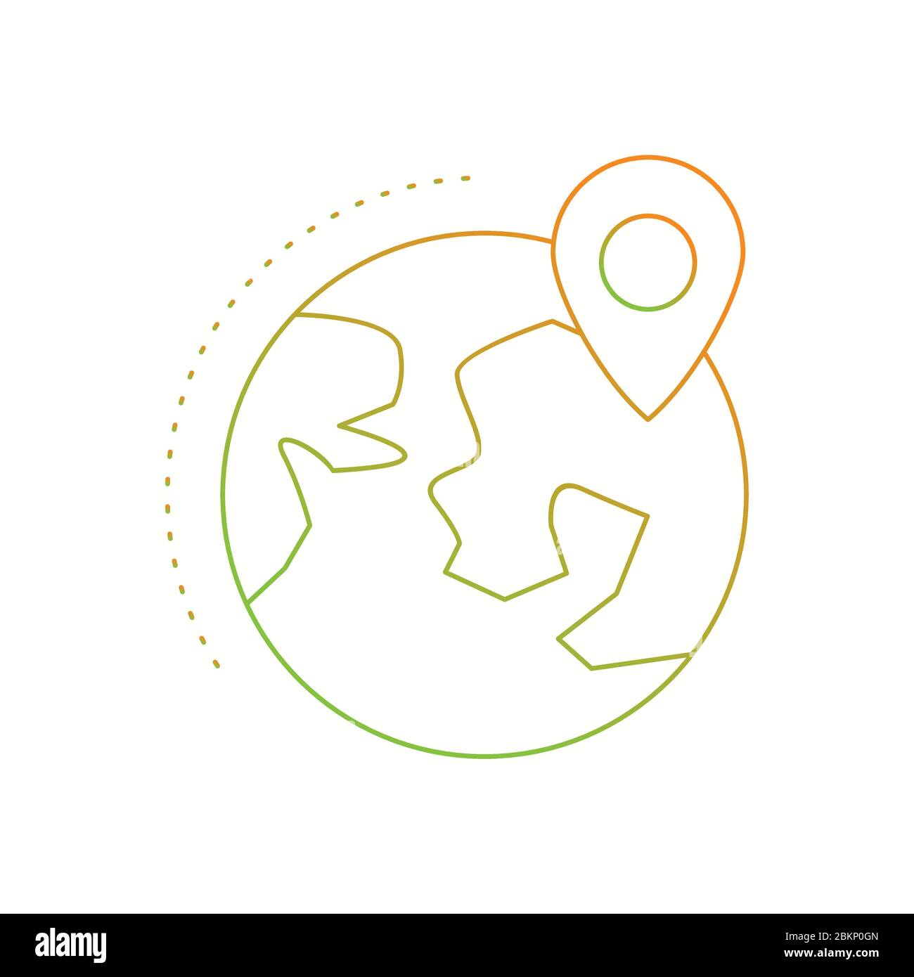 Find on Maps line icon Stock Vector Image & Art - Alamy