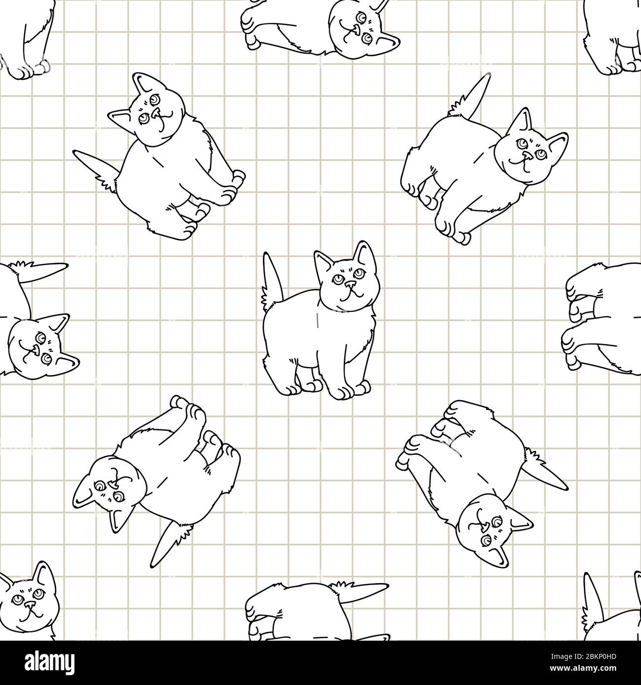 Katze domestic cat Stock Vector Images - Alamy