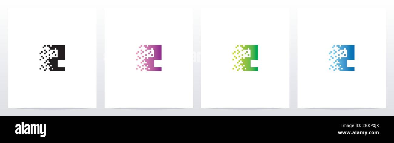 Pixel Eroded On Letter Logo Design Z Stock Vector Image & Art - Alamy