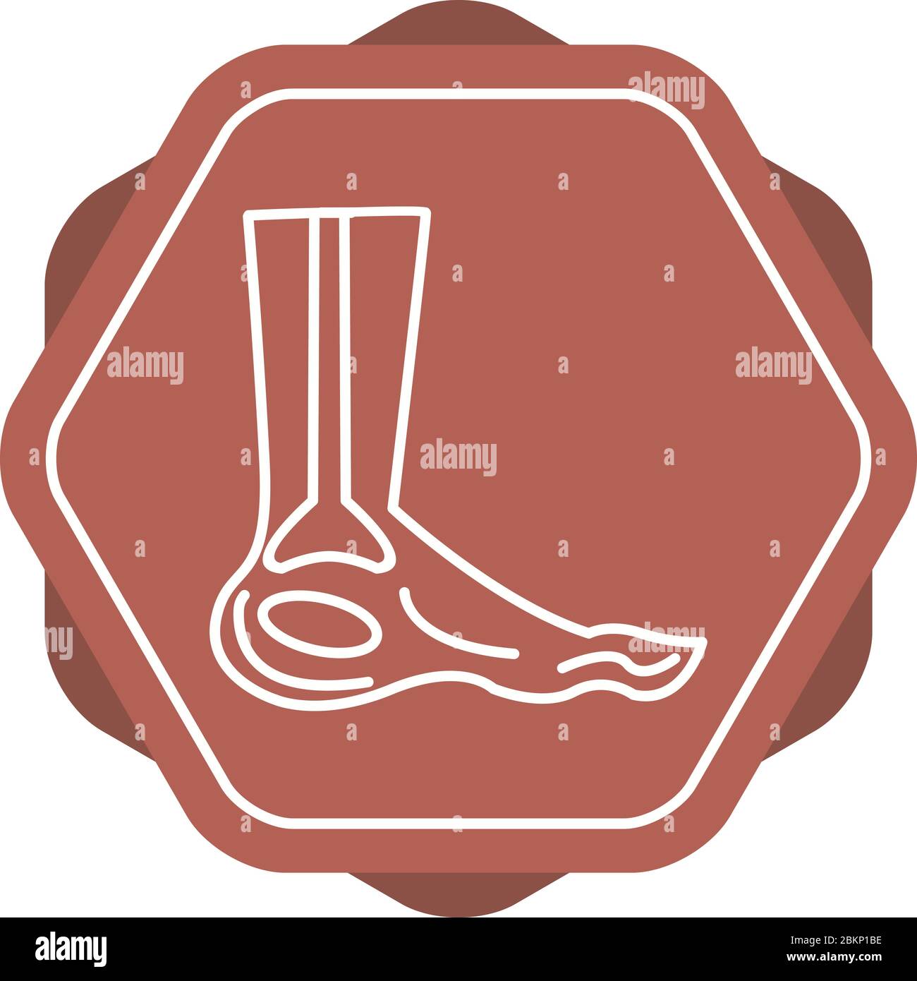 Beautiful foot vector line icon Stock Vector Image & Art - Alamy