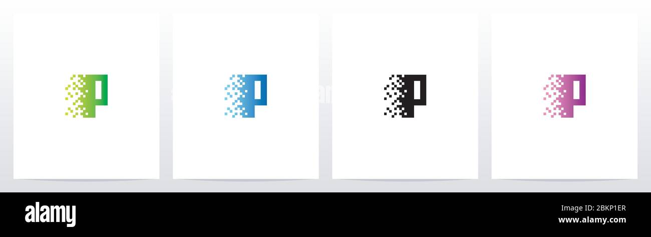 P pixel logo hi-res stock photography and images - Alamy