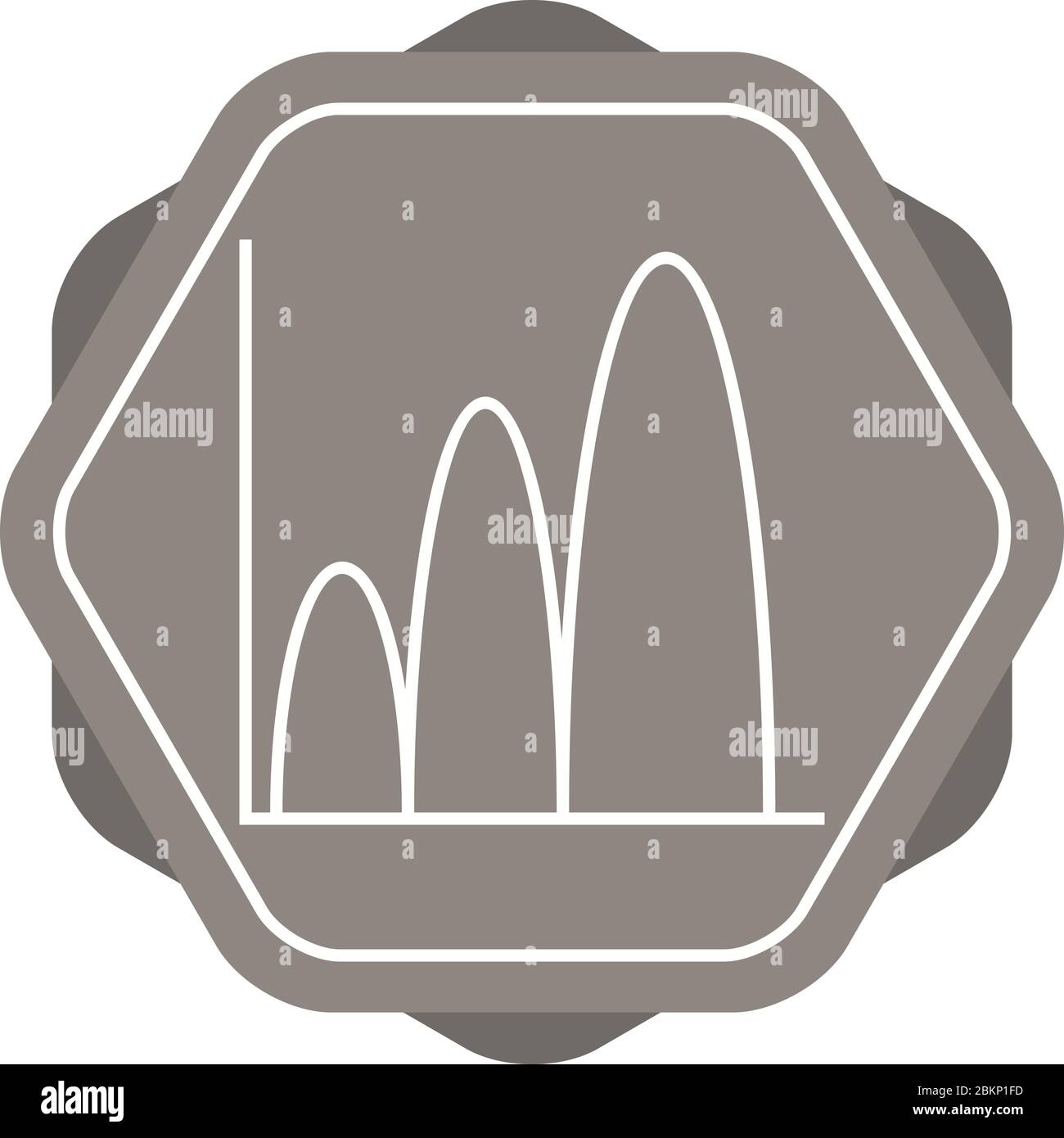 Bell shaped graph vector line icon Stock Vector Image & Art - Alamy