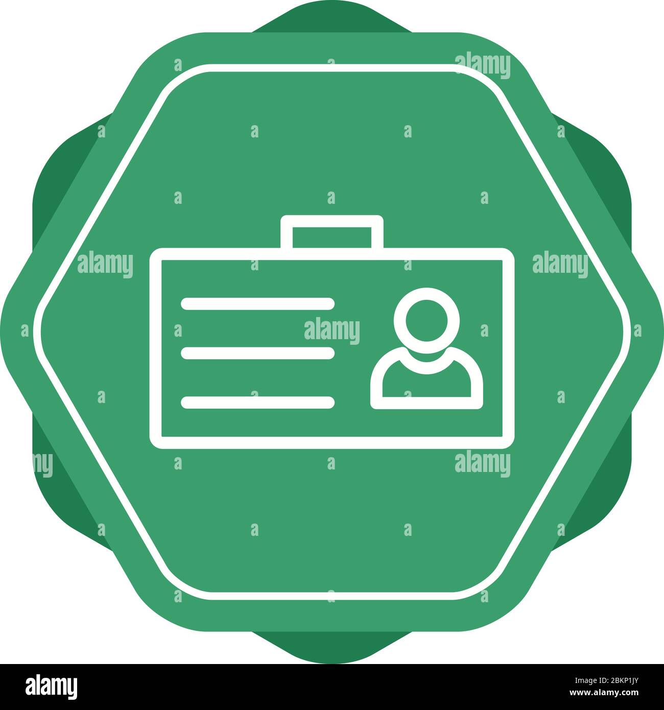 Beautiful Id card vector line icon Stock Vector Image & Art - Alamy