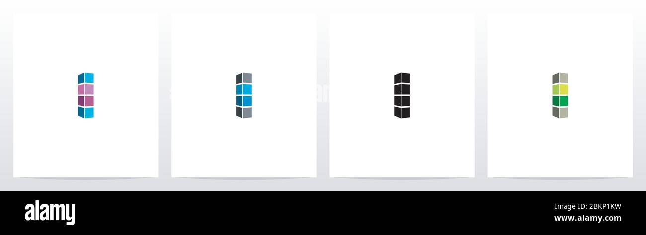 I letter block Stock Vector Images - Alamy