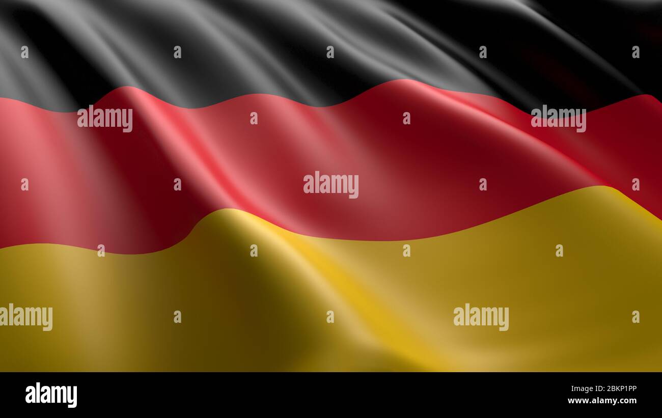 Wavy flag of German. Suitable for background graphic resources Stock ...