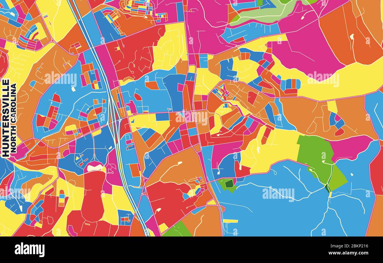 Huntersville North Carolina Map