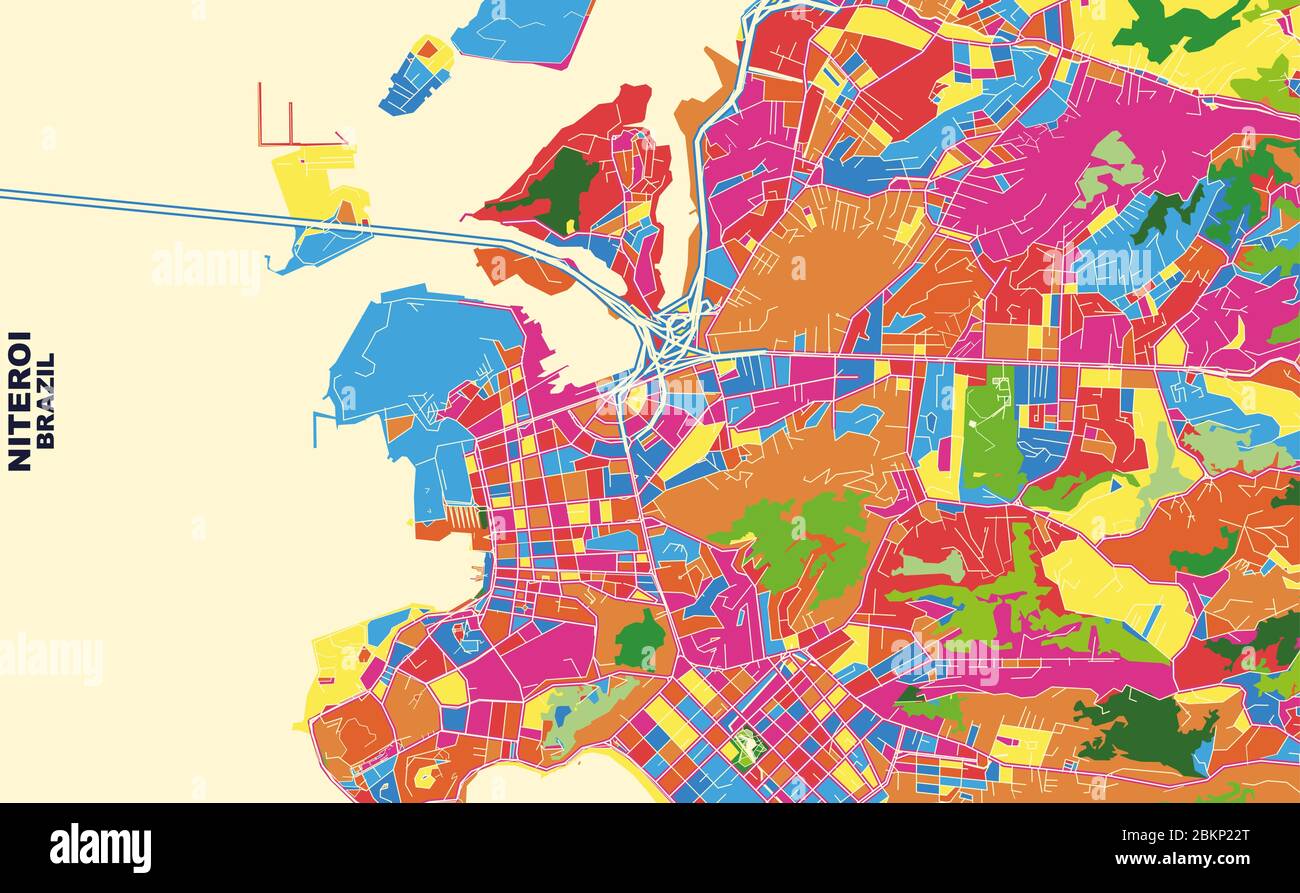 Niteroi map hi-res stock photography and images - Alamy
