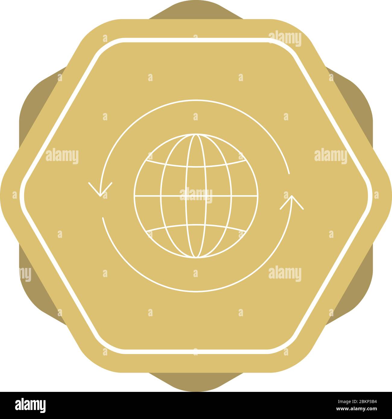 Beautiful World vector line icon Stock Vector Image & Art - Alamy