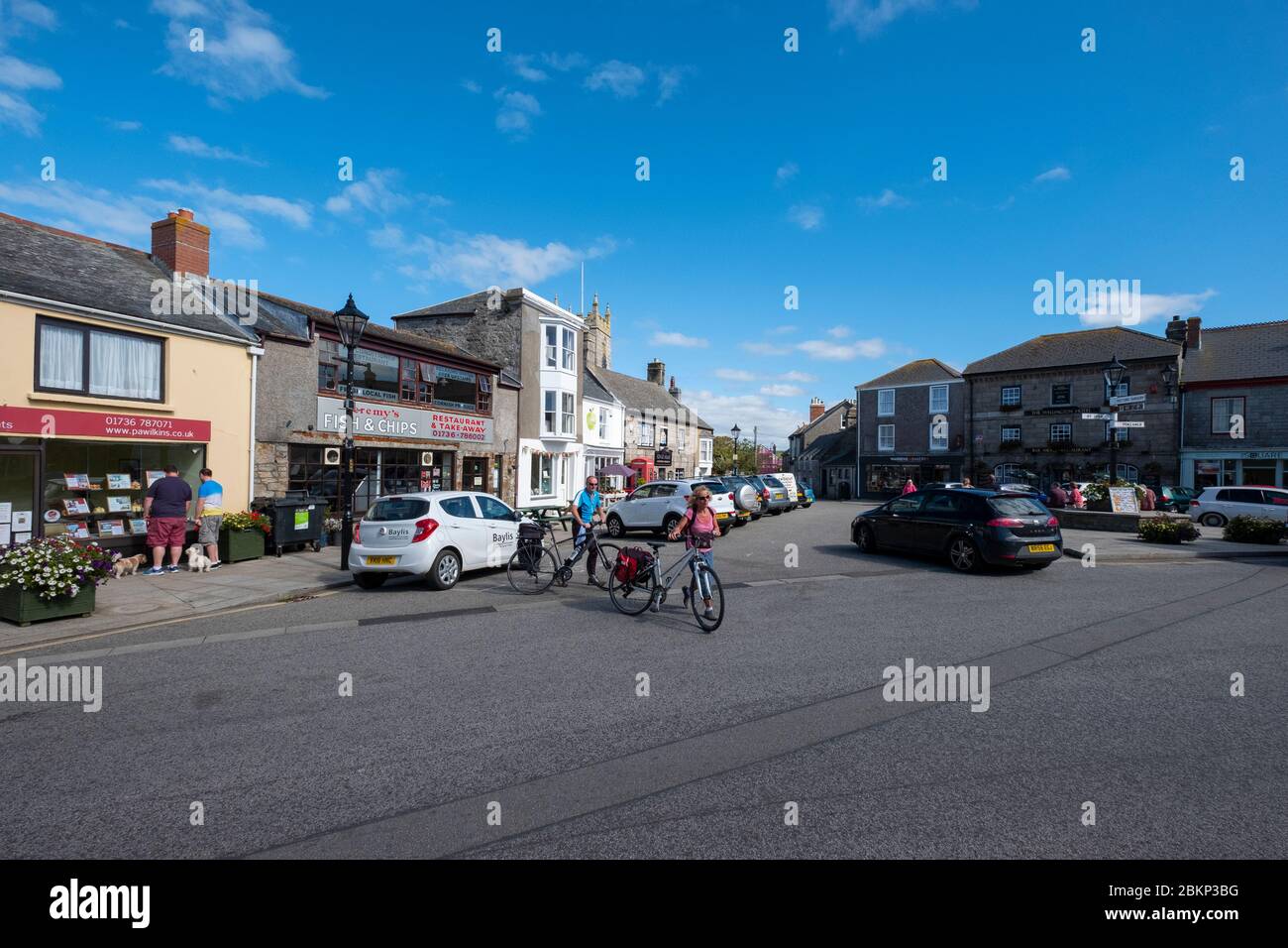 Town square st just in cornwall hi-res stock photography and images - Alamy
