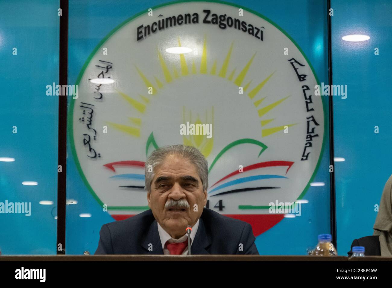 The leader of the Self-Administration's Executive Council speaks to the ...