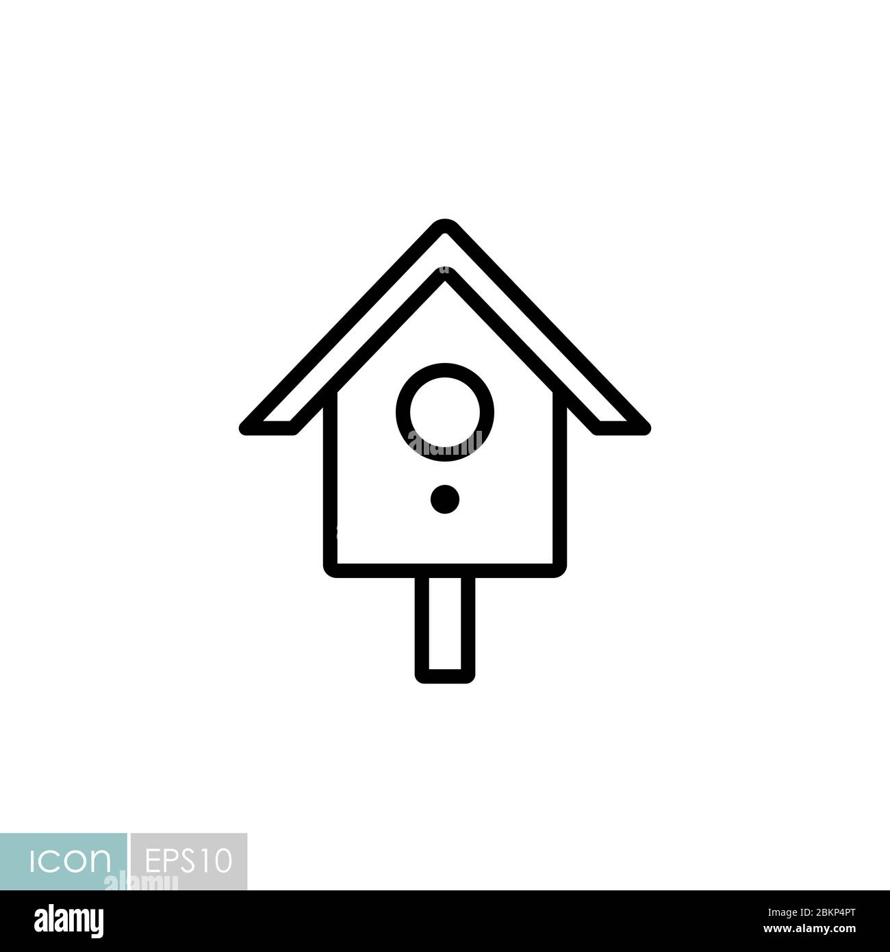 Nesting box or birds house vector icon Stock Vector Image & Art - Alamy