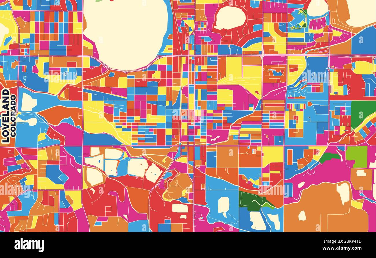Map of loveland Stock Vector Images - Alamy