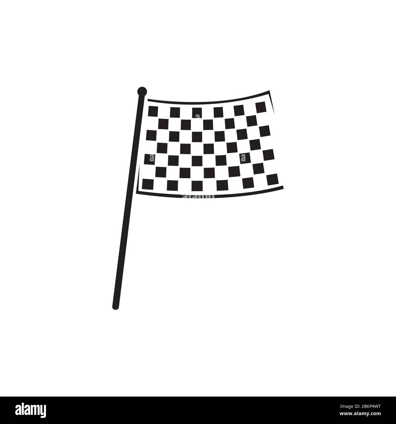 Race flag icon, simple design illustration vector Stock Vector Image ...