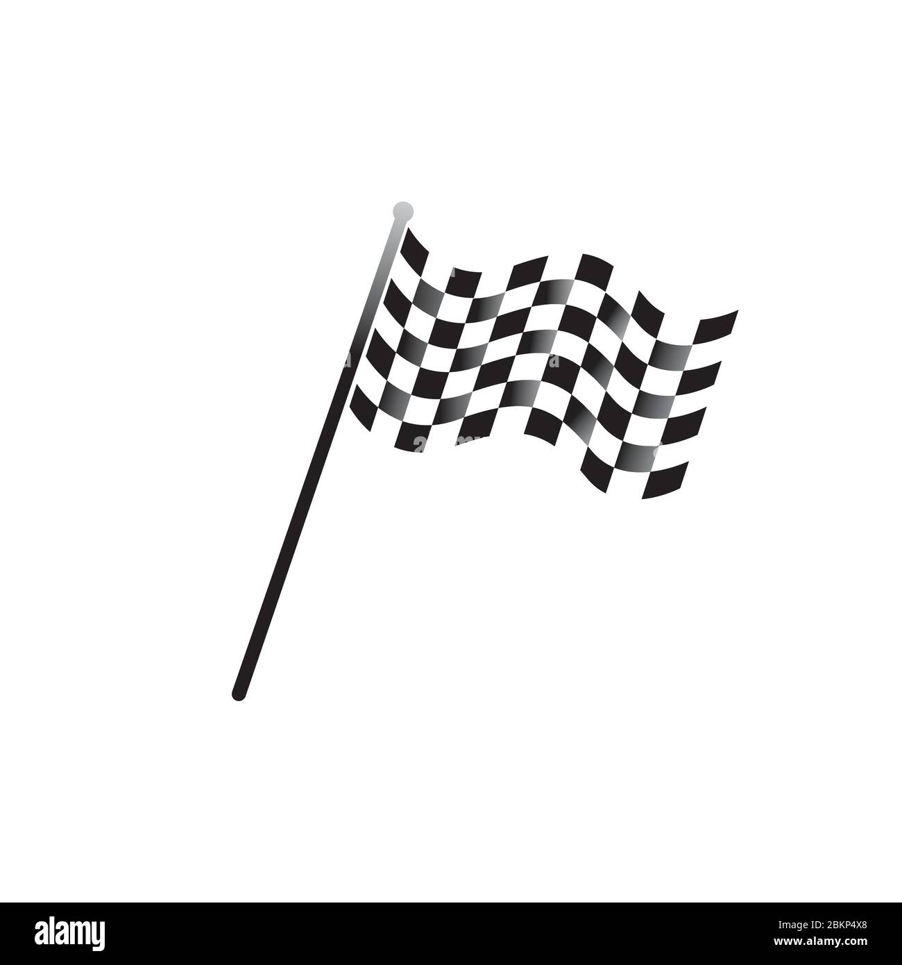 Race flag icon, simple design illustration vector Stock Vector Image ...