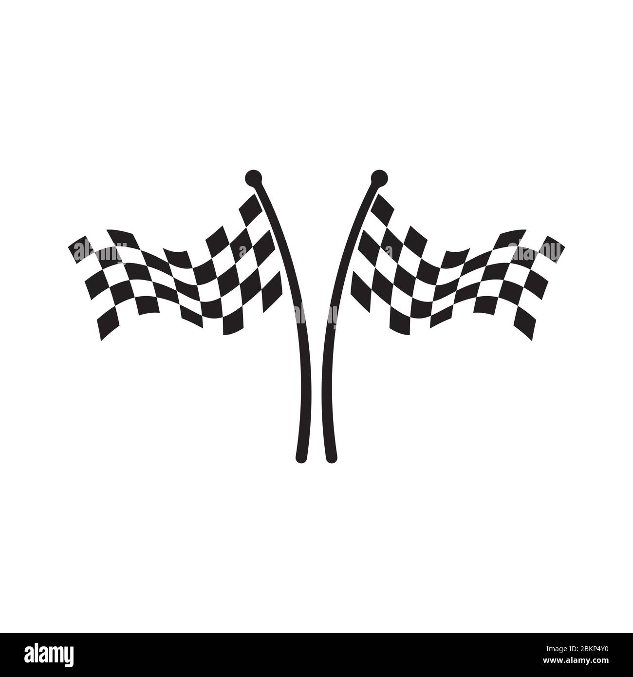 Race flag icon, simple design illustration vector Stock Vector Image ...