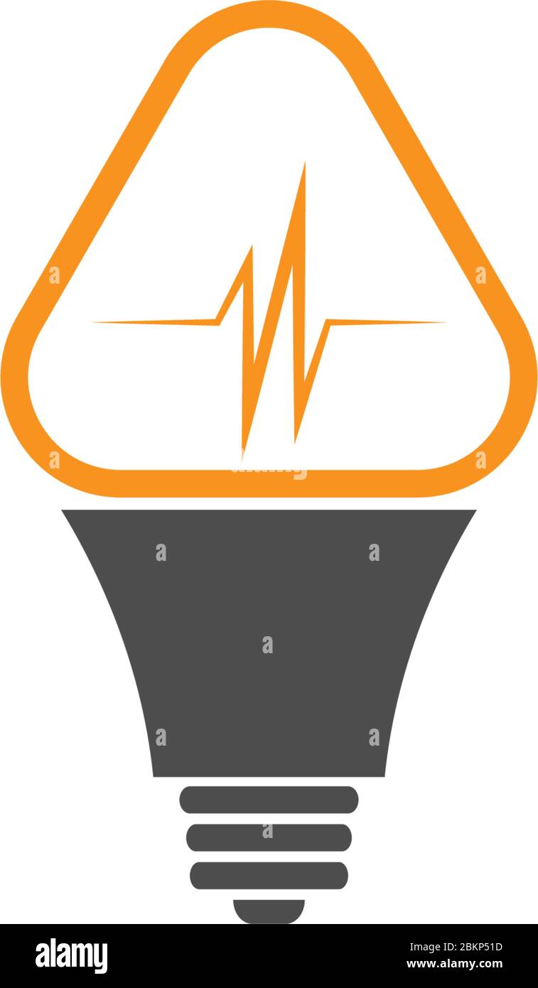 Light bulb lamp idea logo icon illustration Stock Vector Image & Art ...