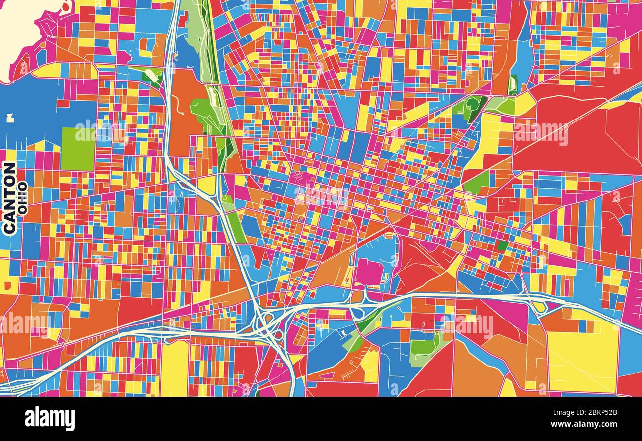 Canton ohio map hi-res stock photography and images - Alamy