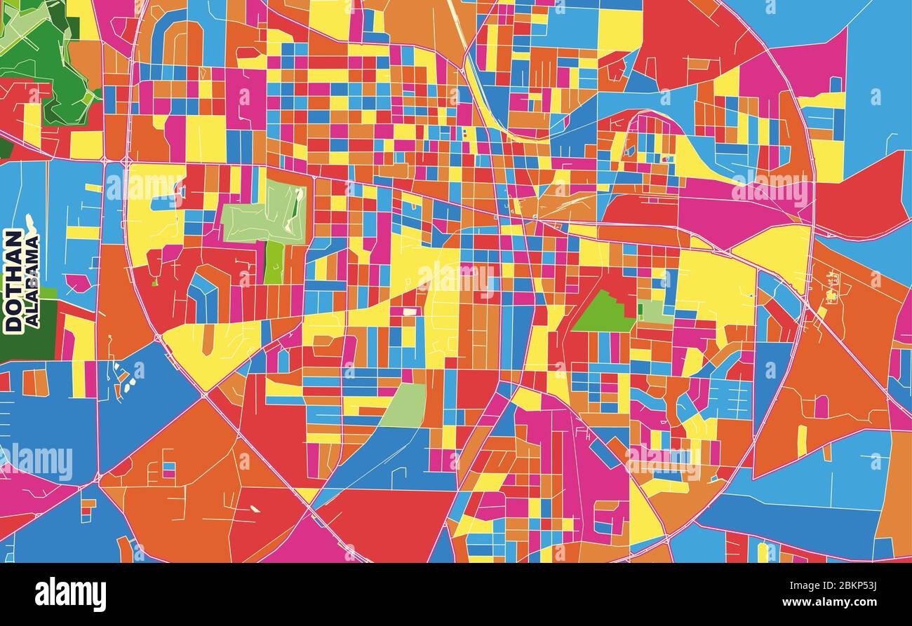 Dothan Alabama City Map Dothan, AL
