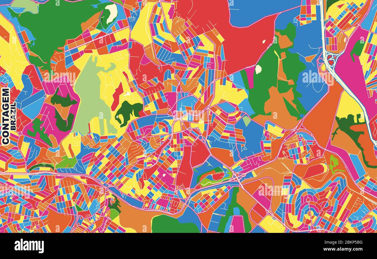 Contagem map hi-res stock photography and images - Alamy