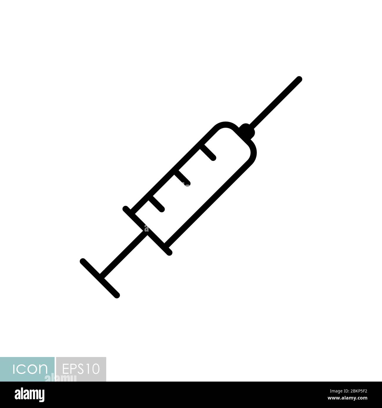 Syringe vector icon. Medical sign Stock Vector Image & Art - Alamy
