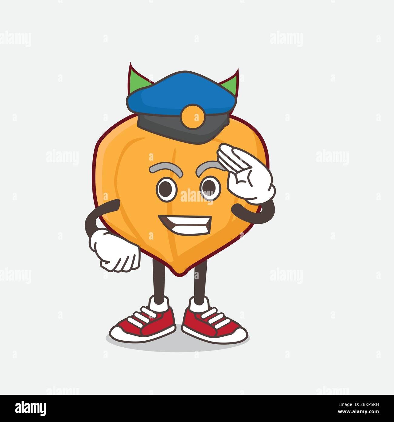 An illustration of Eggfruit cartoon mascot character working as a ...