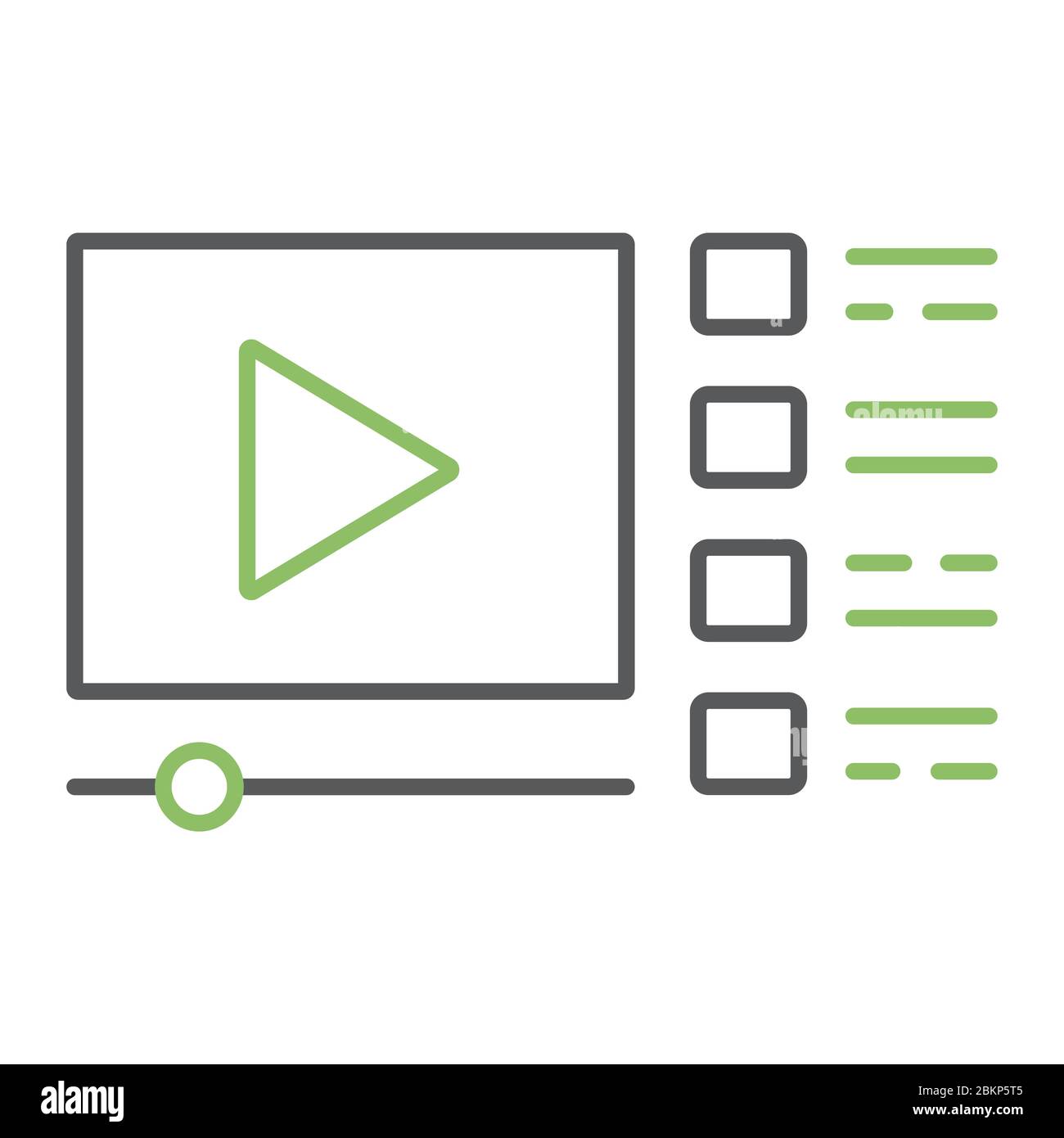 Video tutorials color line icon, education and school, online streaming ...