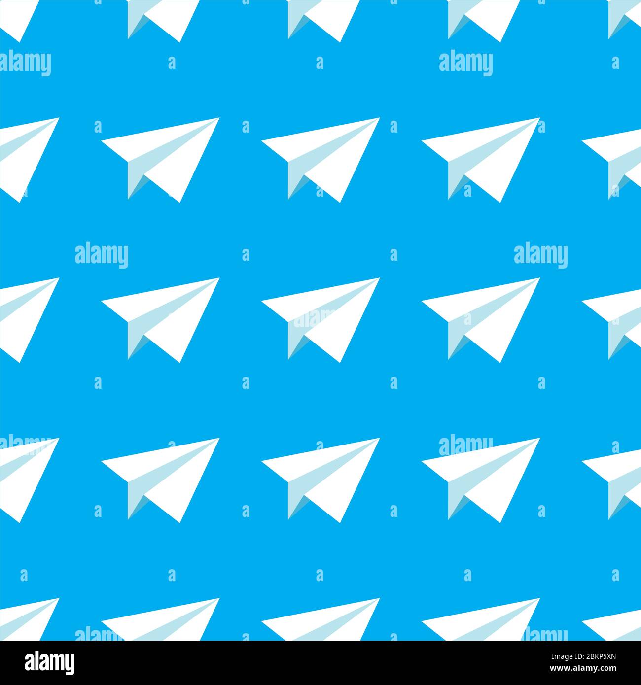 Paper planes seamless pattern. Repeating abstract background with paper ...