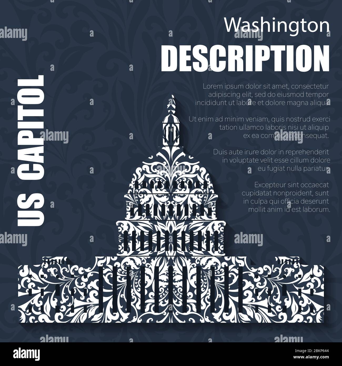 Us capitol building hill Stock Vector Images - Alamy