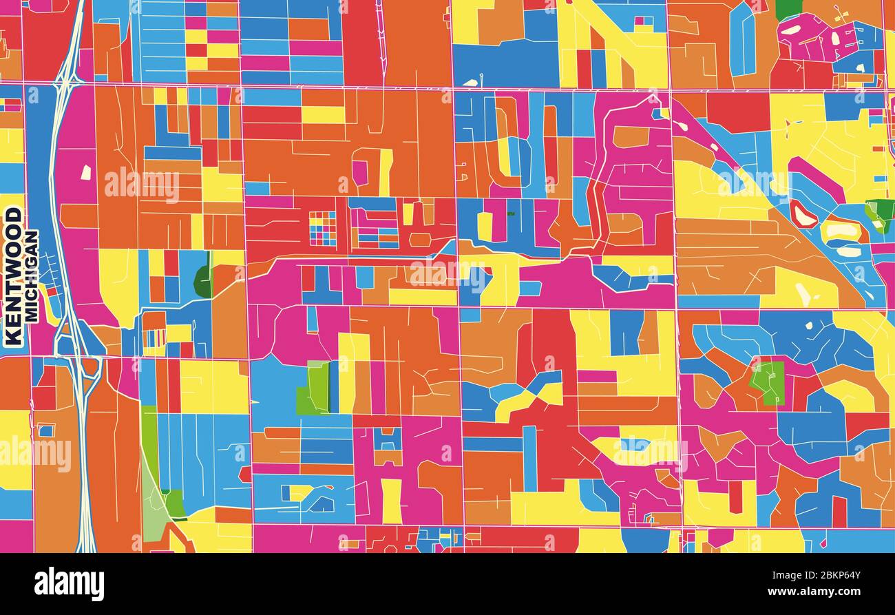 Map of kentwood Stock Vector Images - Alamy
