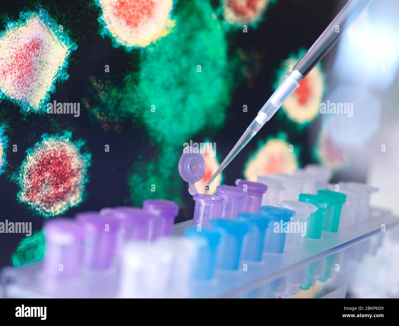 Pharmaceutical research into diseases and pandemics. Scientist ...