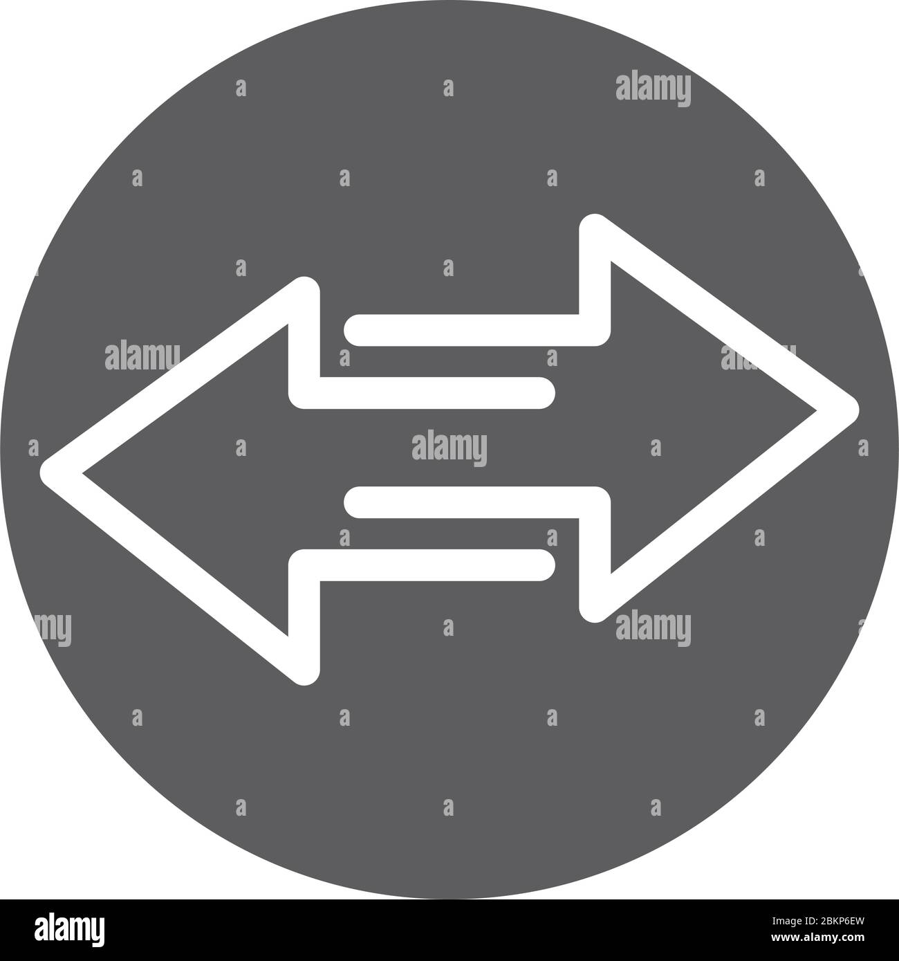 two arrows pointing in different directions vector illustration block ...