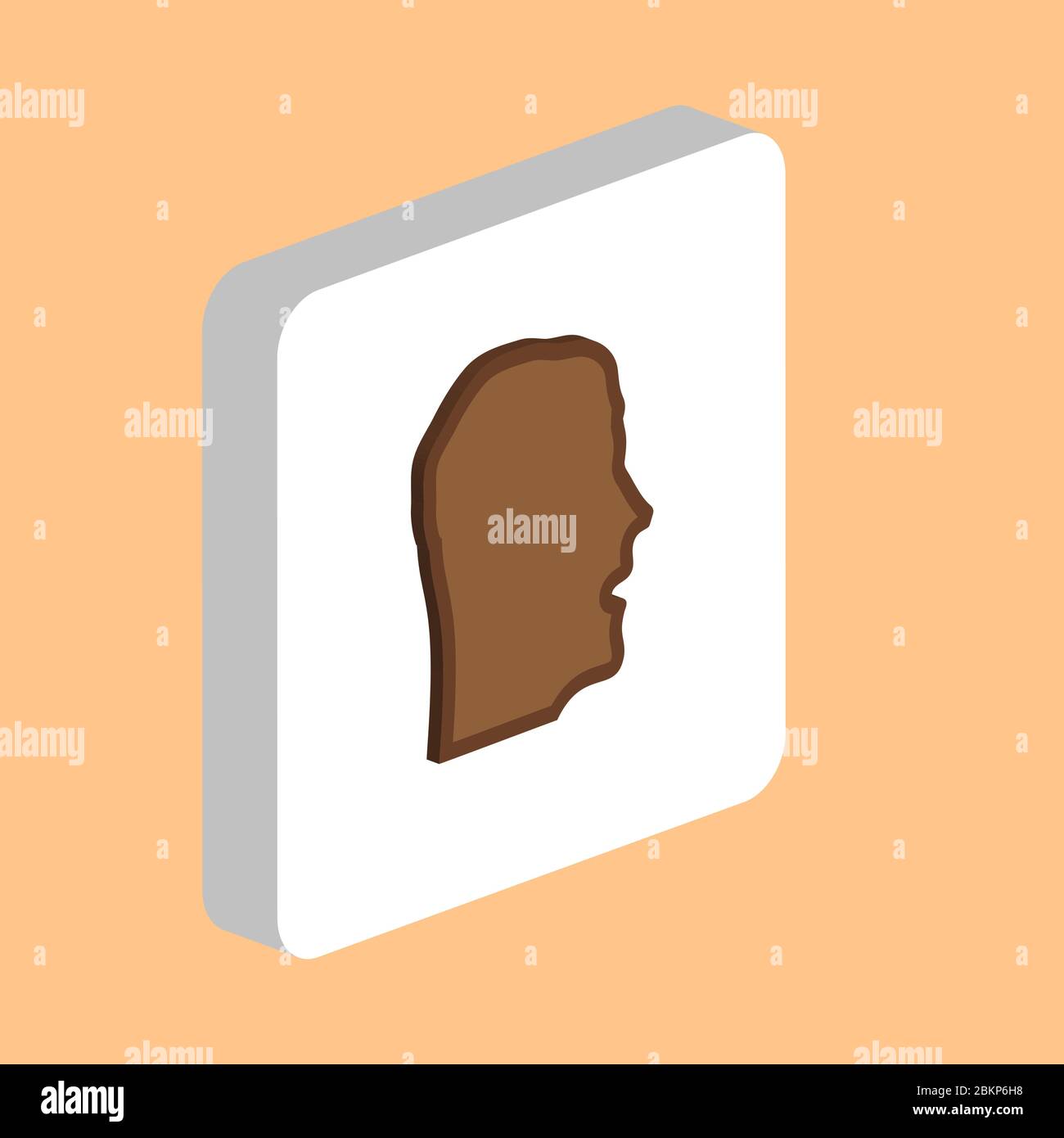 3d human head white Stock Vector Images - Alamy