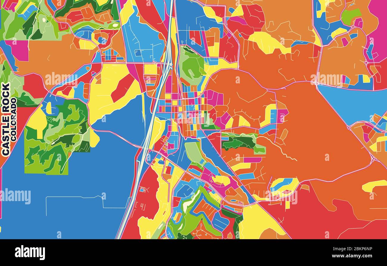 Castle rock map Stock Vector Images - Alamy