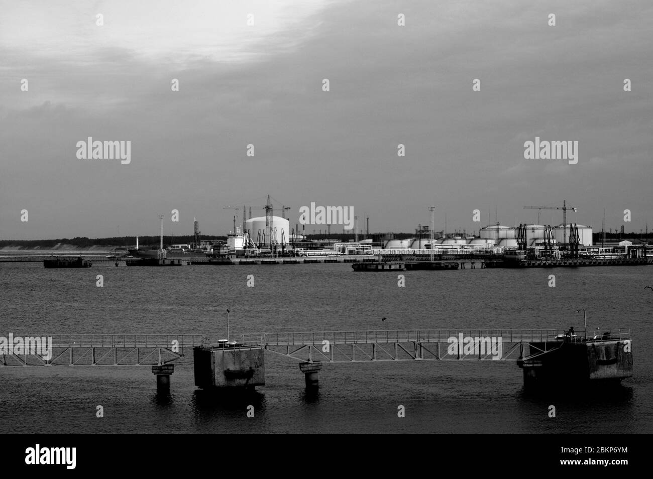 Industrial area in the Port Stock Photo - Alamy