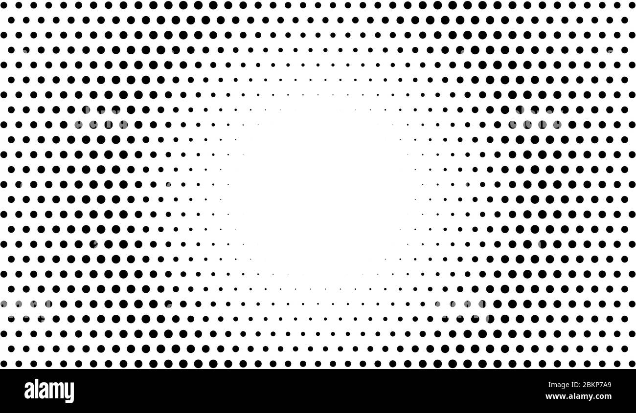 Circle dots vector background. Abstract halftone dotted round frame ...