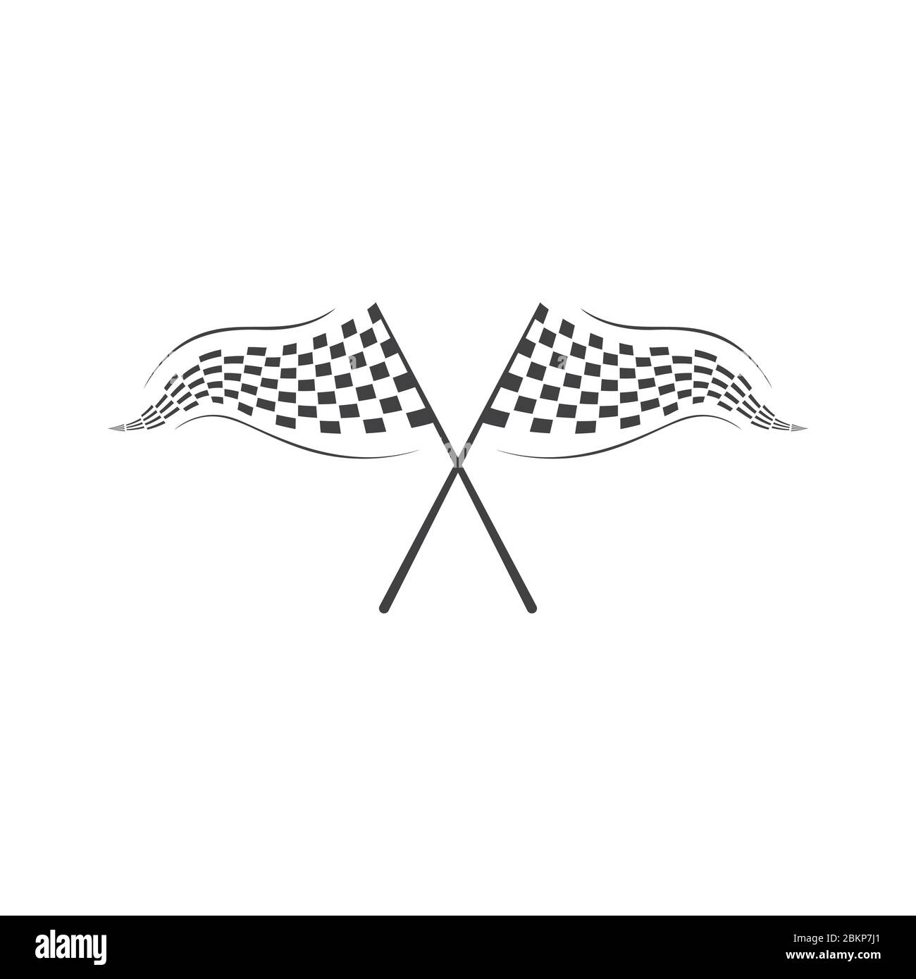 Race flag icon, simple design illustration vector Stock Vector Image ...