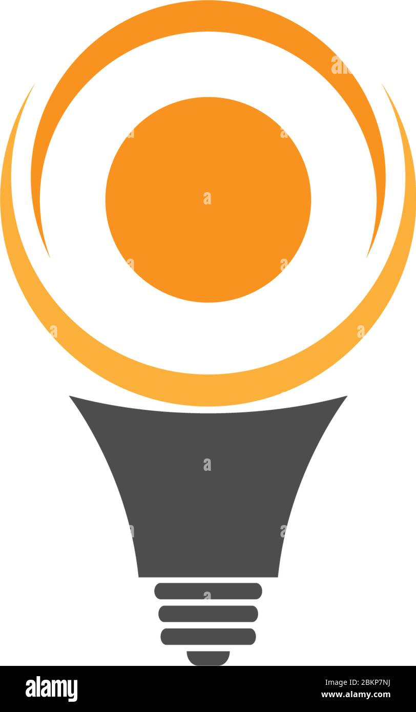 Light bulb lamp idea logo icon illustration Stock Vector Image & Art ...