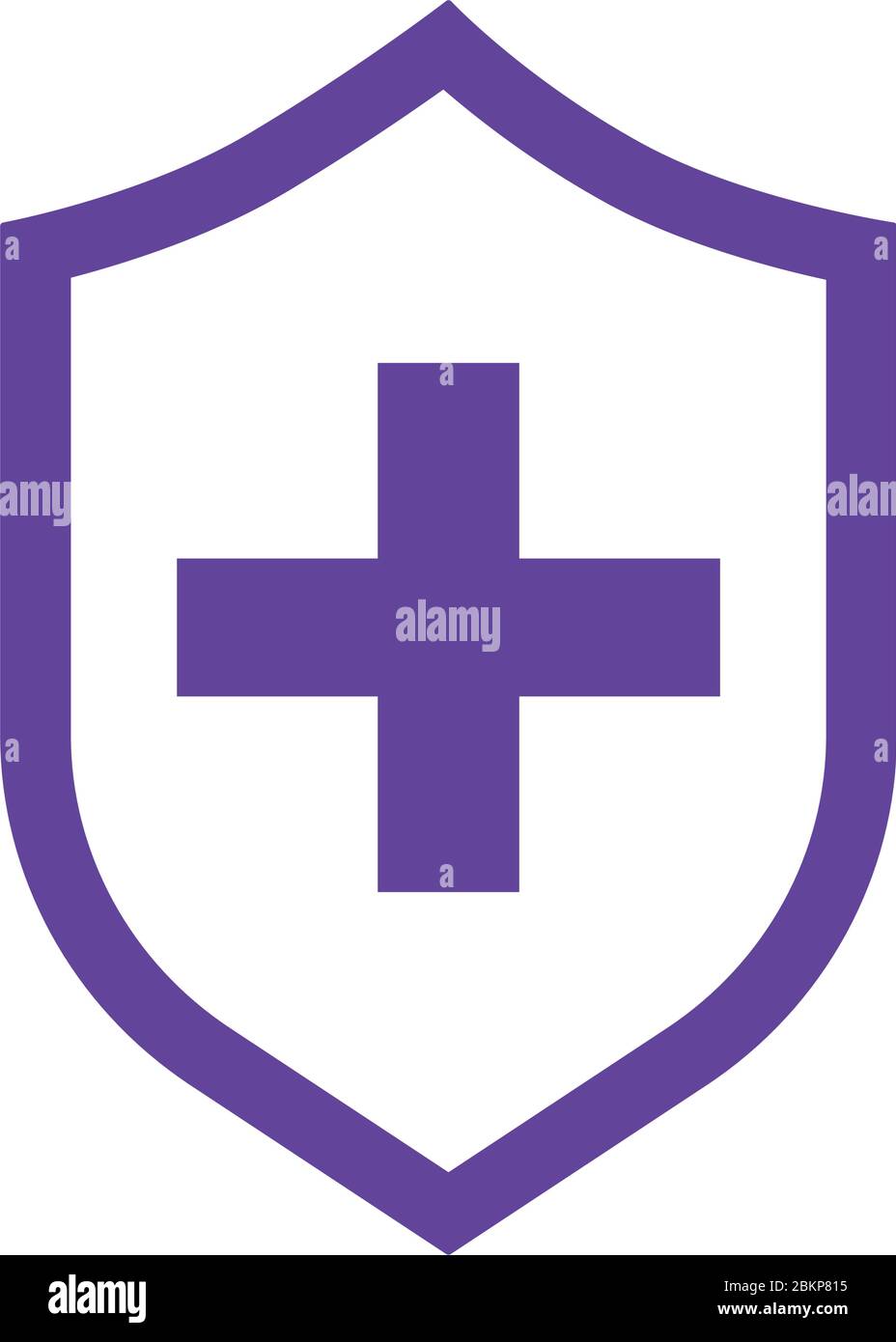 medical shield protection emergency cross symbol isolated icon vector ...