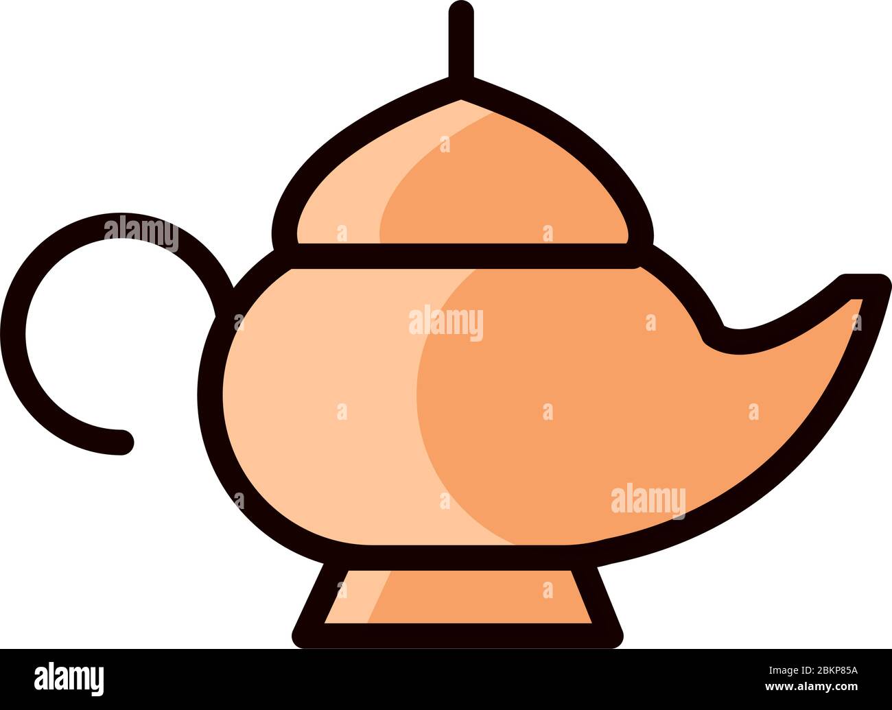 lamp traditional eid mubarak islamic religious celebration vector ...