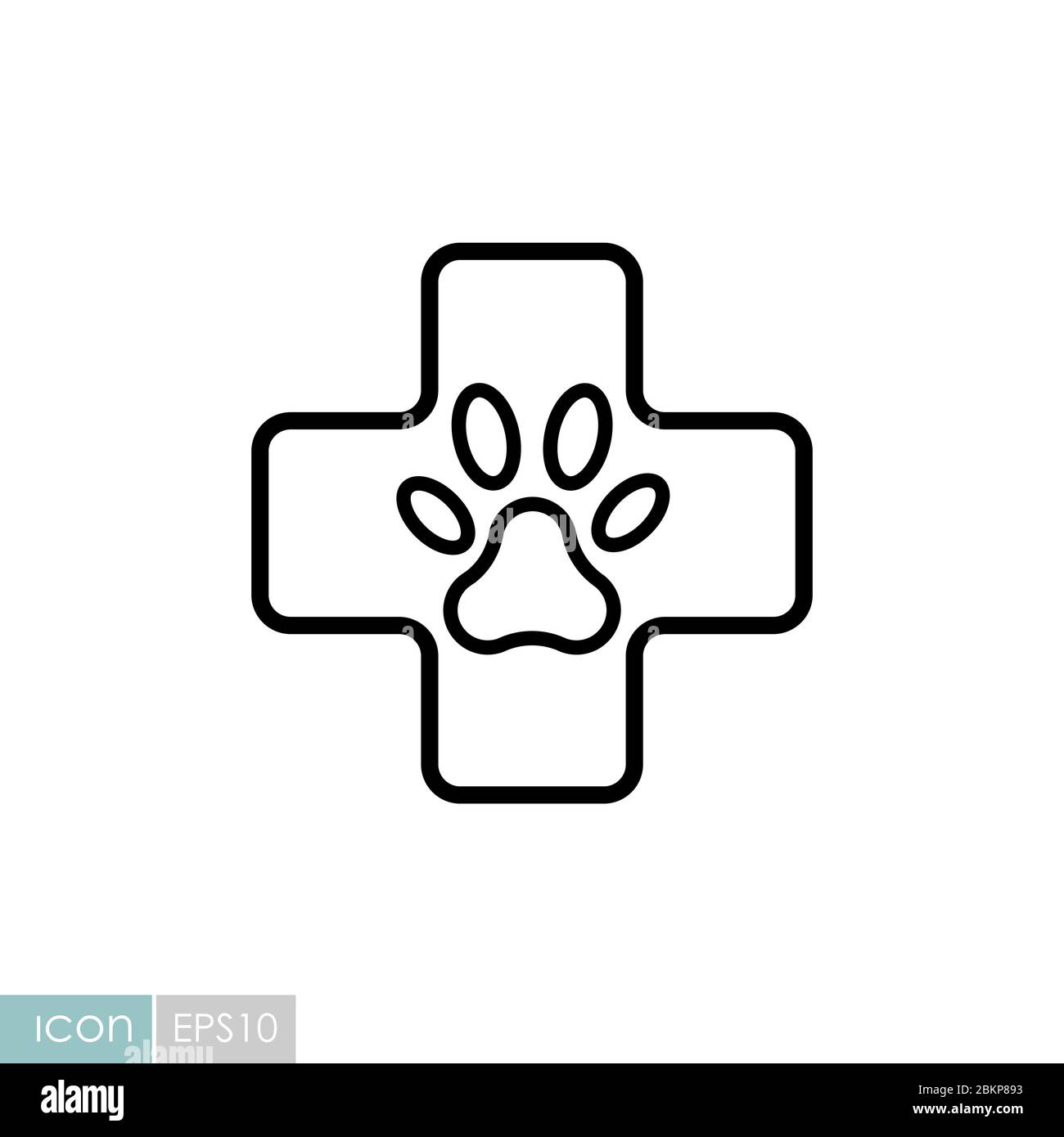 Veterinary vector icon. Pet animal sign Stock Vector Image & Art - Alamy