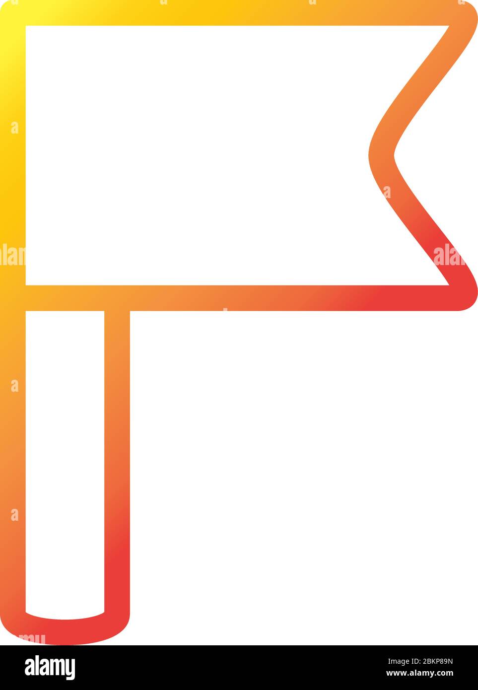 flag marker internet web technology interface vector illustration ...