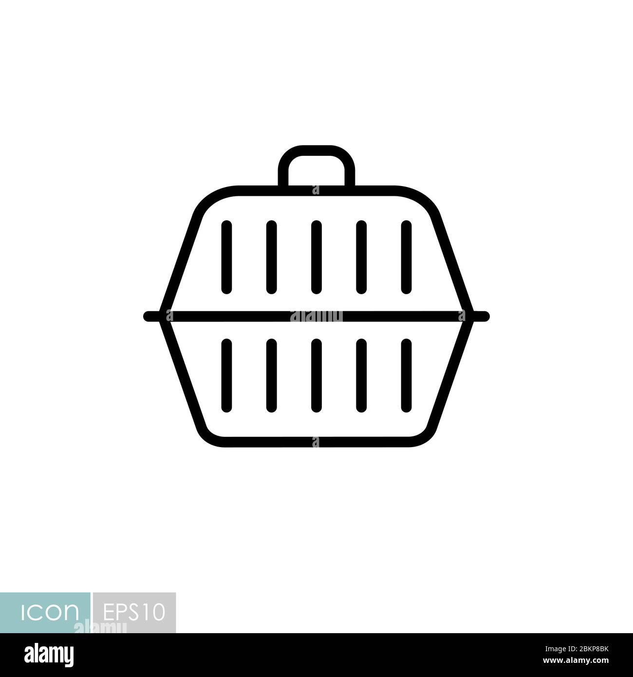 Kitten in cage pet Stock Vector Images - Alamy